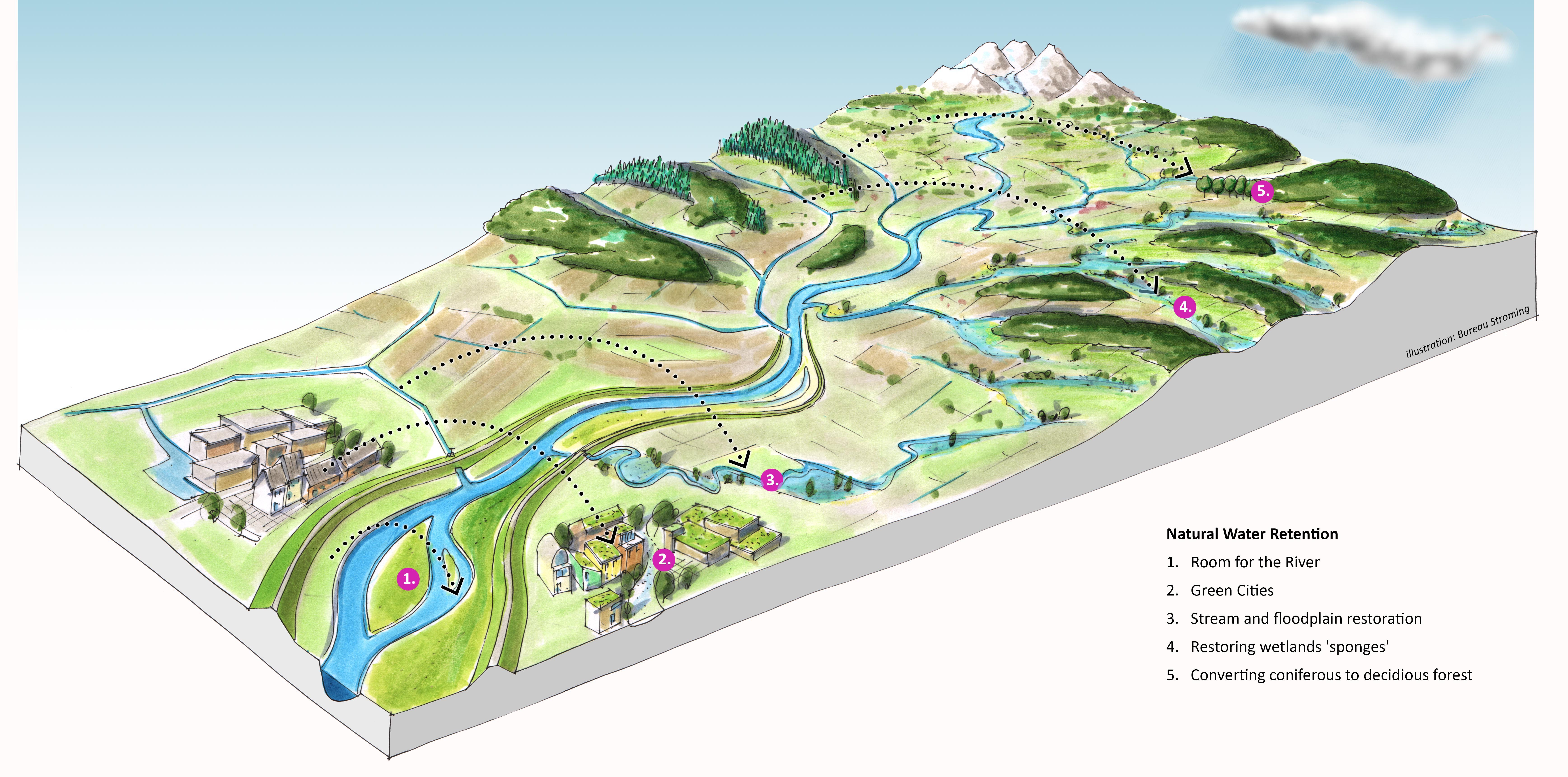 Possibilities and impacts of the sponges approach | Bureau Stroming